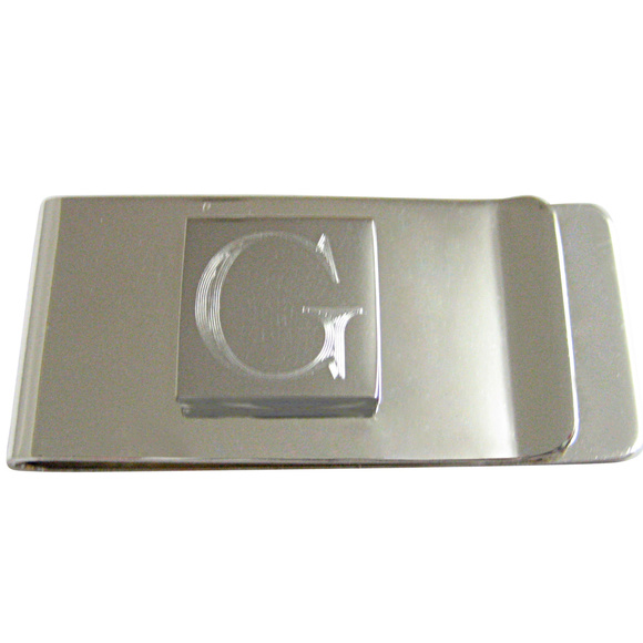 Kiola Designs | Accessories | Letter G Etched Monogram Money Clip ...